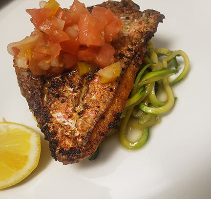Steamed Snapper Dinner - Blue Plate Catering